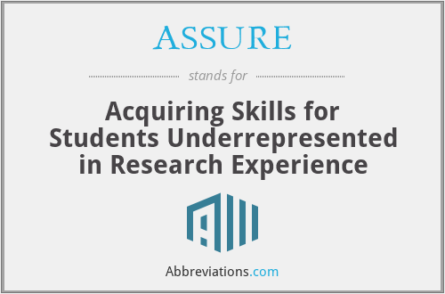 ASSURE - Acquiring Skills for Students Underrepresented in Research ...