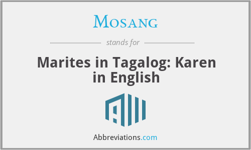 What does MOSANG stand for?