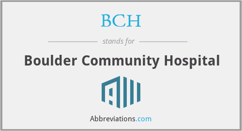 What does BCH stand for?