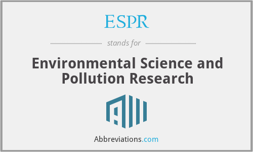 What is the abbreviation for environmental science and pollution research?
