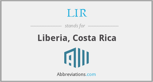 What does LIR stand for?