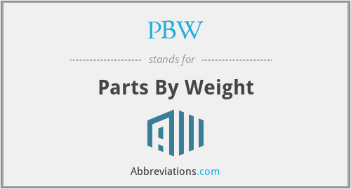 What does PBW stand for?