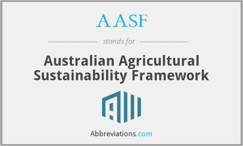 AASF - Australian Agricultural Sustainability Framework
