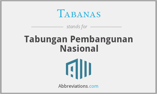 What does TABANAS stand for?