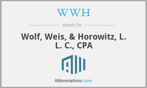 What does WWH stand for?