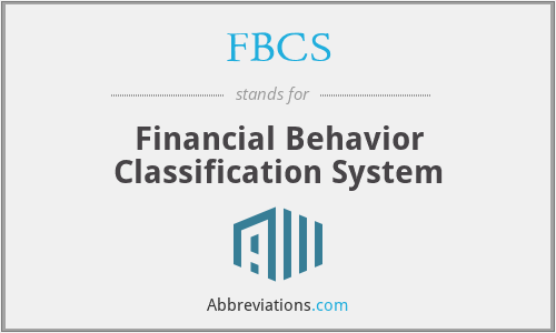 FBCS - Financial Behavior Classification System