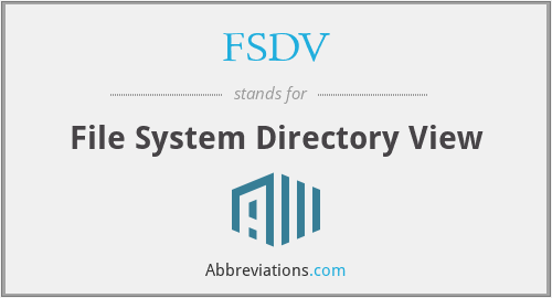 What does FSDV stand for?