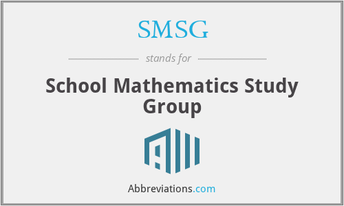 What does SMSG stand for?