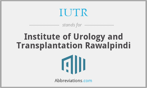 What does IUTR stand for?