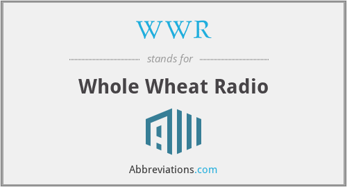 What does WWR stand for?