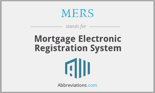 What does MERS stand for?