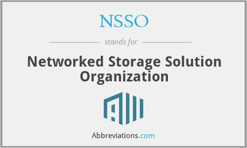 What does NSSO stand for?
