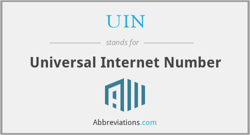 What does UIN stand for?