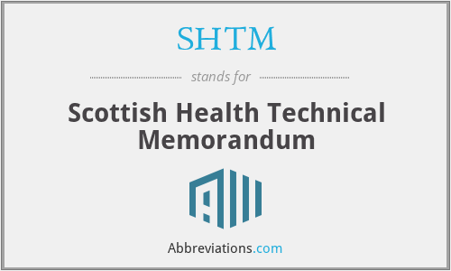 What does SHTM stand for?
