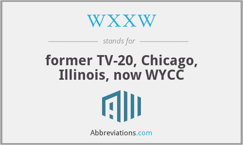 What does WXXW stand for?