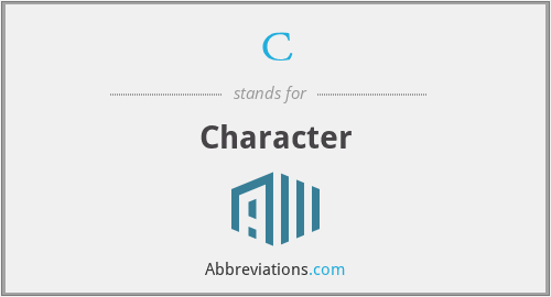 What is the abbreviation for character?