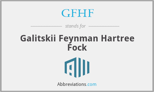 What does GFHF stand for?