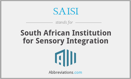 SAISI - South African Institution for Sensory Integration