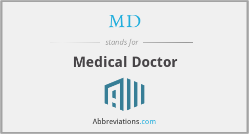 What is the abbreviation for medical doctor?