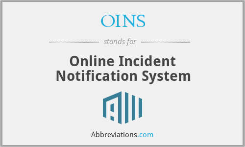 What does OINS stand for?