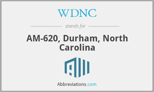 What does WDNC stand for?