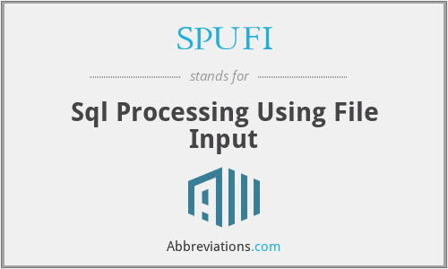 What does SPUFI stand for?