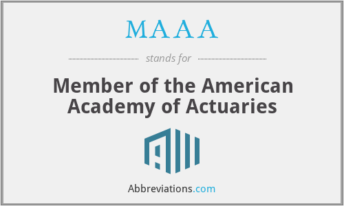What does MAAA stand for?