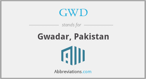 What does GWD stand for?