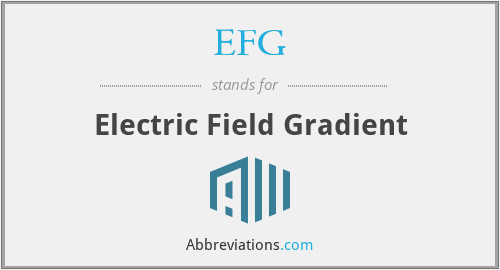 What does EFG stand for?