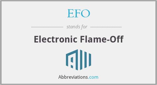 What does EFO stand for?