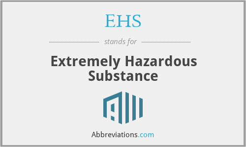 What does EHS stand for?