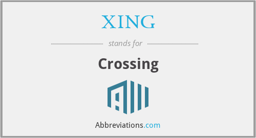 What is the abbreviation for Crossing?