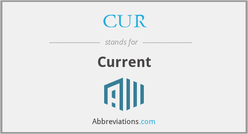 What is the abbreviation for current?