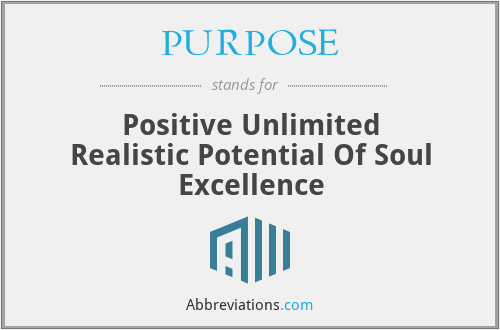 What does PURPOSE stand for?
