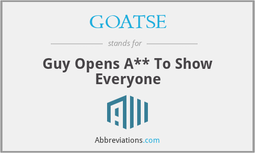 What does GOATSE stand for?