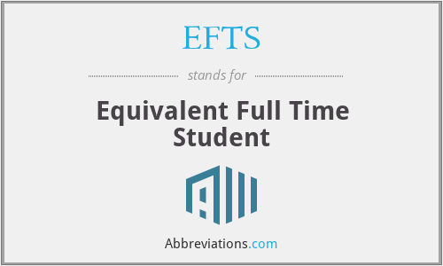 What does EFTS stand for?