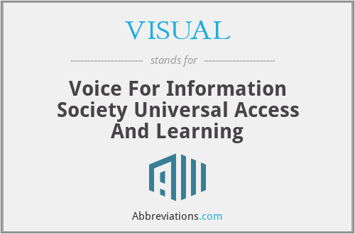 What does VISUAL stand for?
