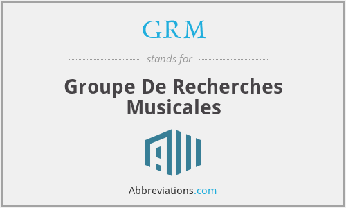 What does GRM stand for?