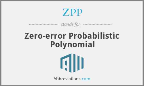 What does ZPP stand for?