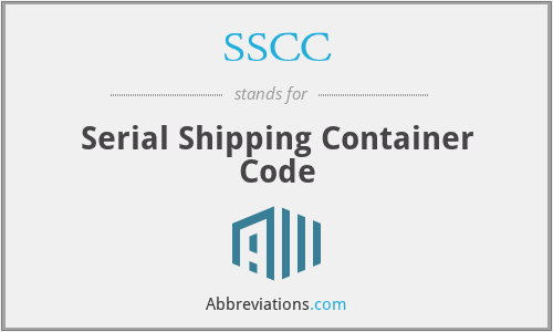 SSCC - Serial Shipping Container Code