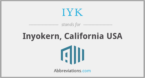 What does IYK stand for?