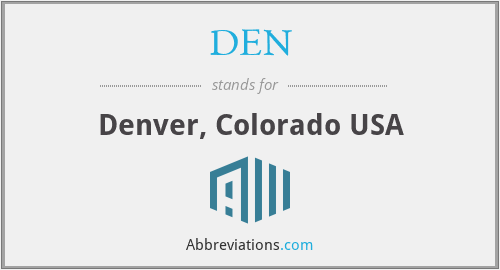 What is the abbreviation for Denver, Colorado USA?