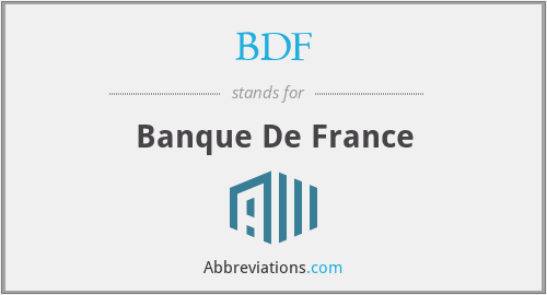 What does BDF stand for?