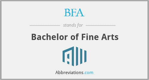 What does BFA stand for?