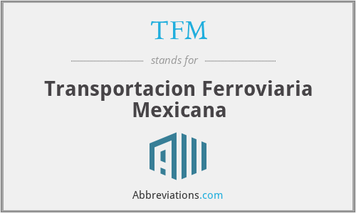 What does TFM stand for?