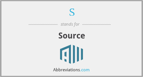 What is the abbreviation for source?
