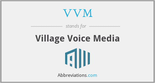 What does VVM stand for?