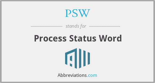 PSW - Process Status Word