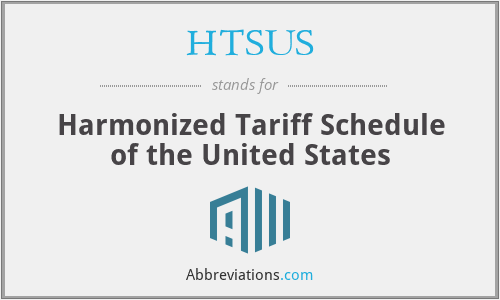 What does HTSUS stand for?