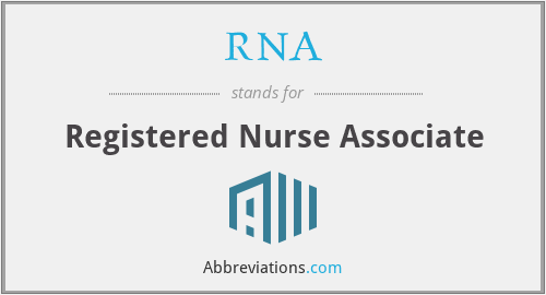 What is the abbreviation for registered nurse associate?